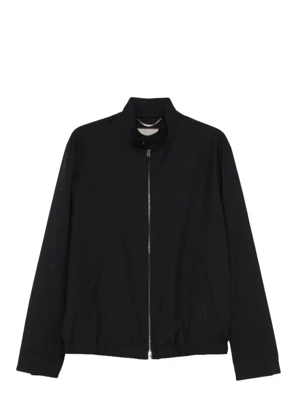 Canali Long-sleeved Casual Jacket - Black