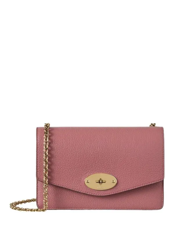 Mulberry Small Darley Chain Shoulder Bag - Pink Scrumpy Small Classic Grain