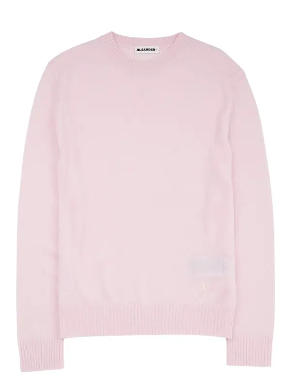 JIL SANDER Long Sleeve Crewneck Jumper - Pink