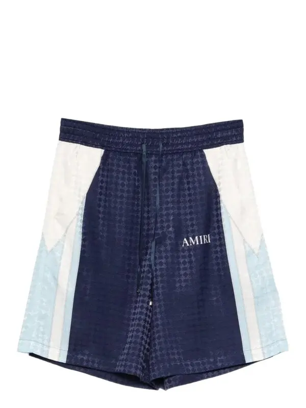 Amiri Ma Quad Panel Jacquard Shorts - Blue
