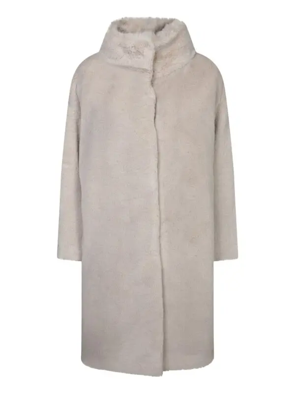 Herno Funnel Neck Coat - Nude