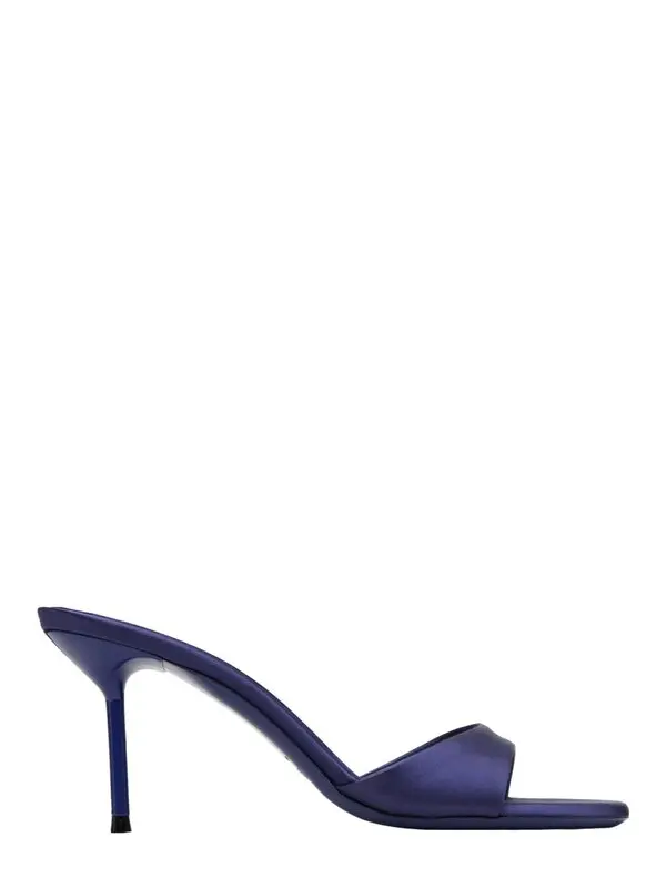 Paris Texas Open Toe Stiletto Heel Mules - Midnight Blue