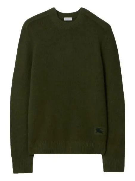 Burberry Equestrian Knight Design Knitted Sweater - Tent Green