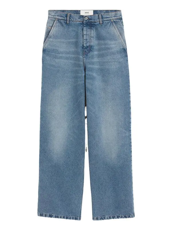 Ami Wide Leg Jeans - Blue