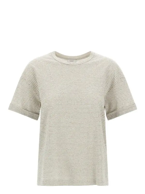 Peserico Short Sleeve Crewneck T-shirt - Beige