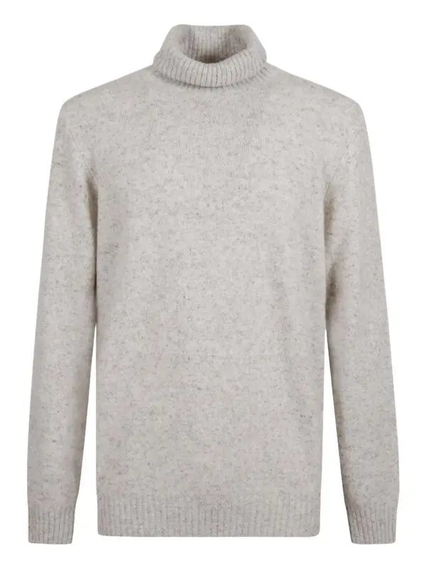 Brunello Cucinelli Knitted Roll Neck Jumper - Gray