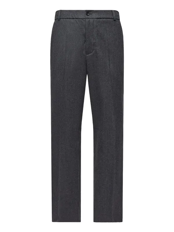 Moncler Flannel Tailored Trousers - Grey