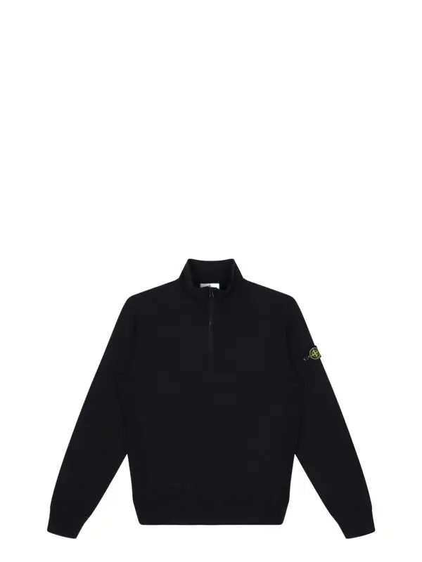 Stone Island Logo Detail Sweatshirt - Black