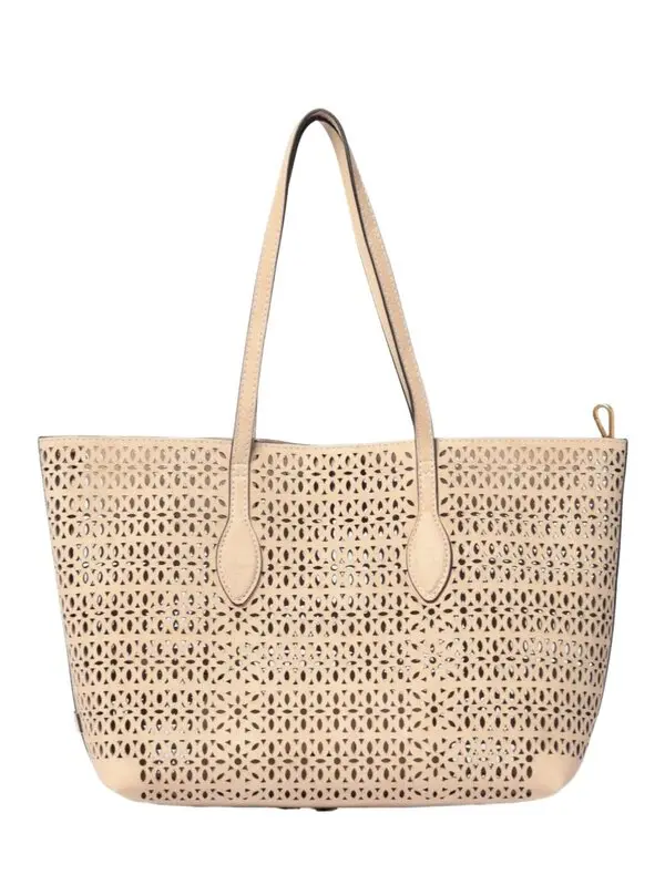 GIANNI CHIARINI Mashup Perforated Tote Bag - Nude