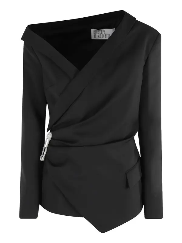 Giuseppe Di Morabito Asymmetrical Blazer - Black