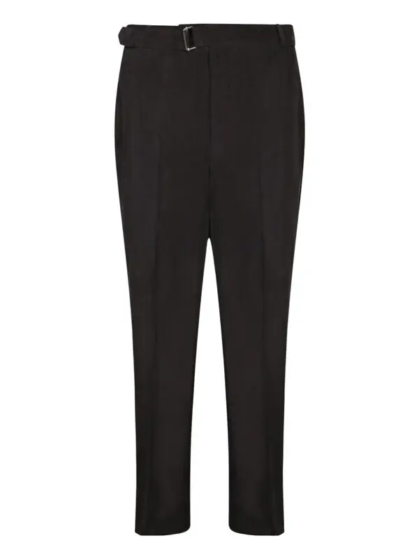 Officine Générale Belted Tailored Trousers - Black