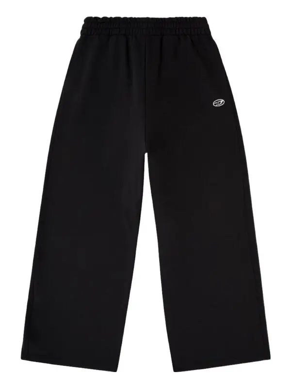 DIESEL® Elasticated Waistband Loose Leg Trousers - Black