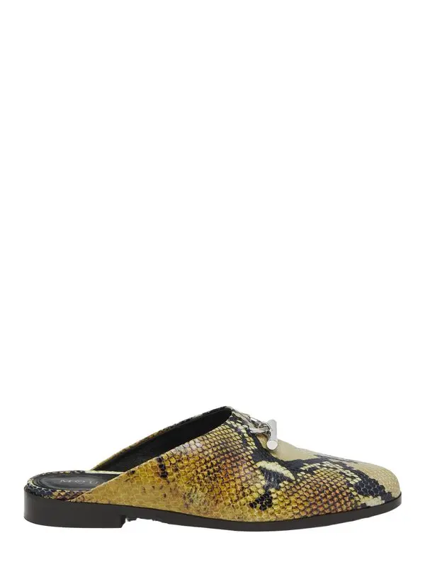 Alexander McQueen T-bar Slip-on Mule - Natural