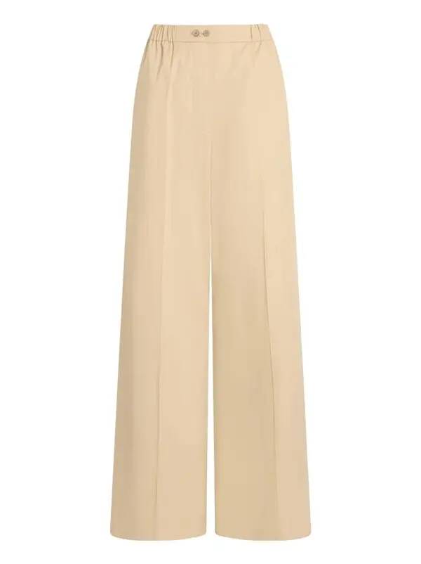 PATOU Elasticated Wide-leg Pants - Nude