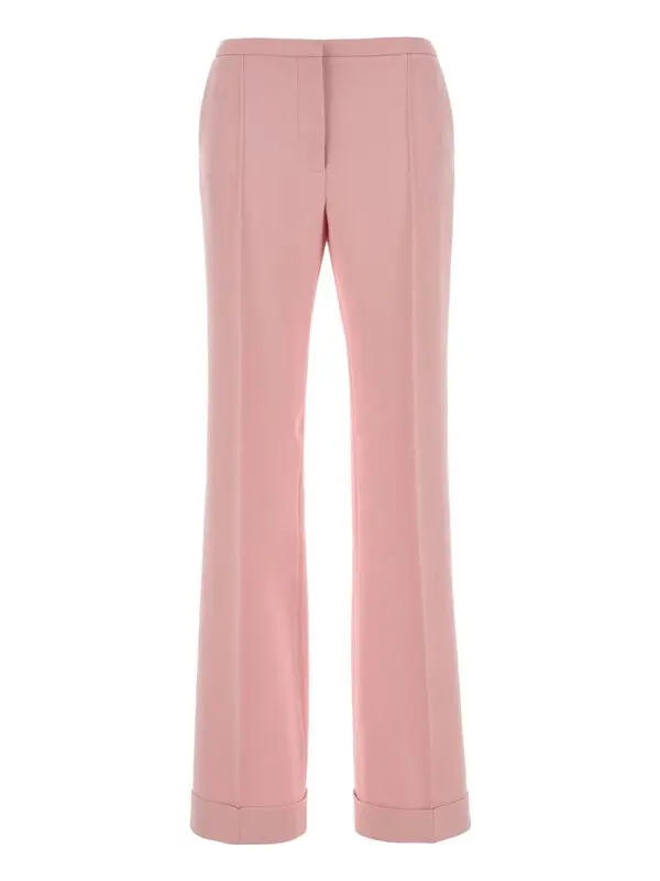 Alberta Ferretti Straight-leg Tailored Trousers - Pink