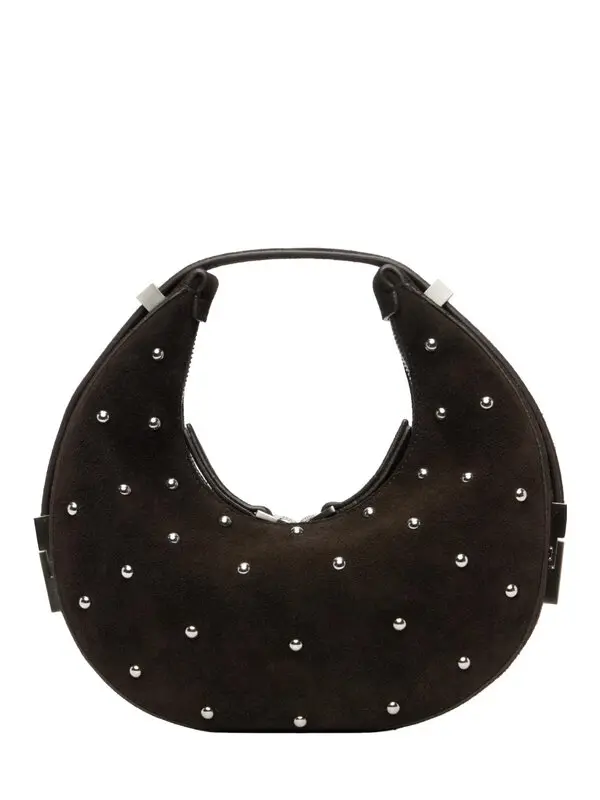 OSOI Toni Mini Handbag With Studded Embellishments - Mocha