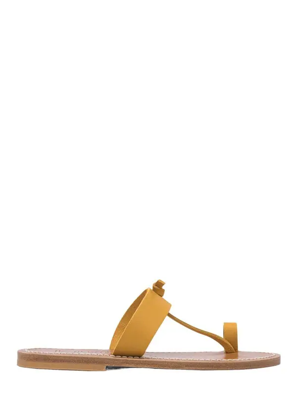 K.JACQUES Thong-toe Sandals With Knot Detail - Yellow