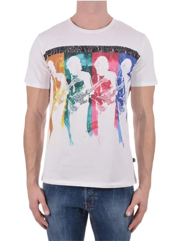 Just Cavalli Graffiti Printed T-shirt - White