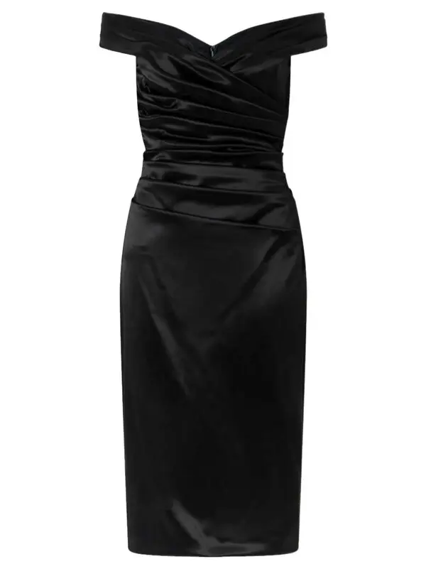Dolce & Gabbana Off-shoulder Midi Dress - Black