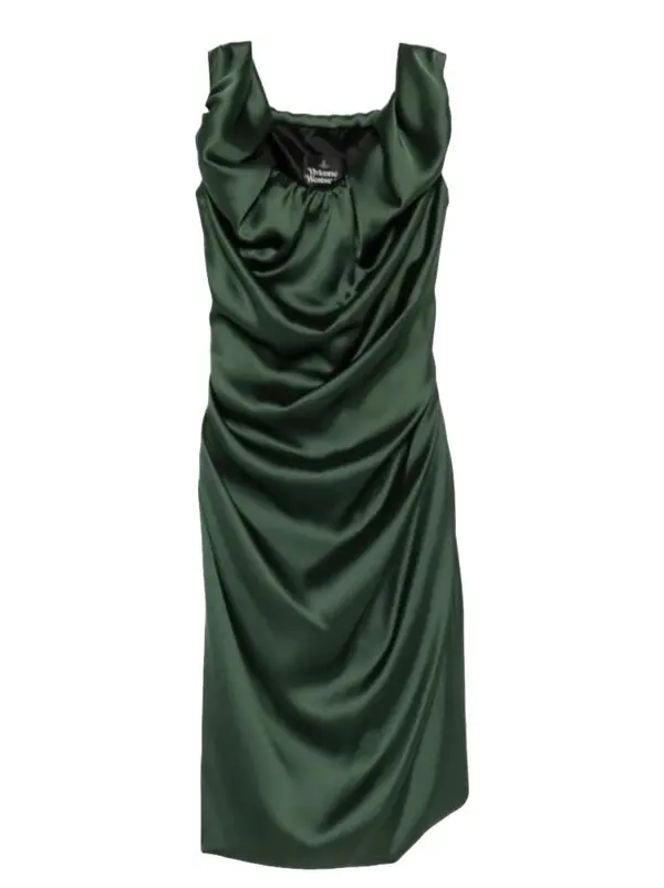 VIVIENNE WESTWOOD Ginnie Amber Draped Dress - Green
