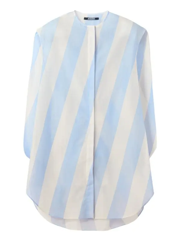 Jacquemus The Berlingot Striped Dress - White