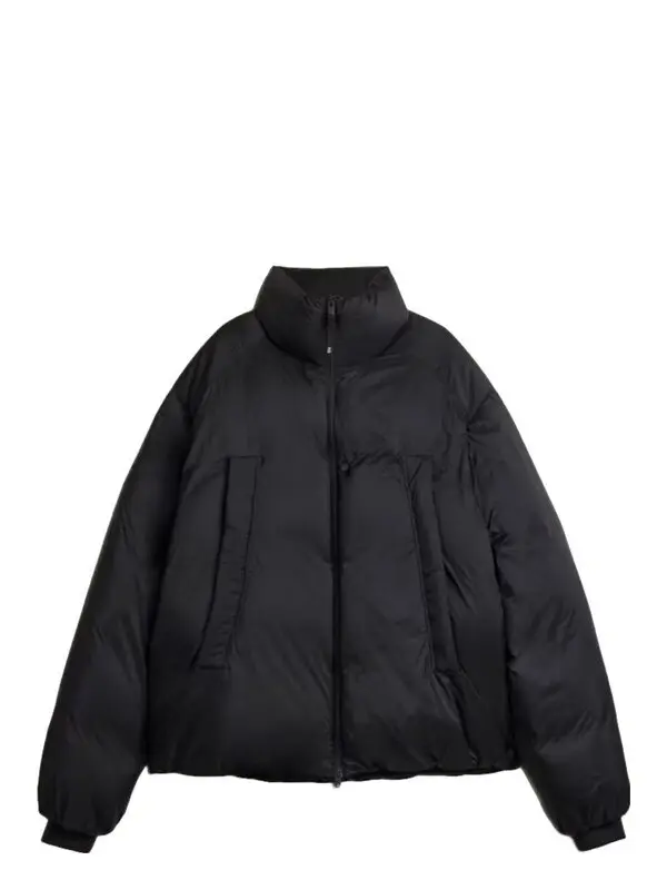 Y3 High-neck Puffer Jacket With Logo Detail - Black