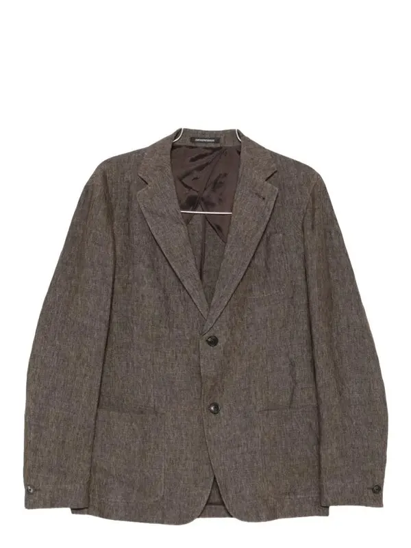 Emporio Armani Long Sleeve Blazer - Green