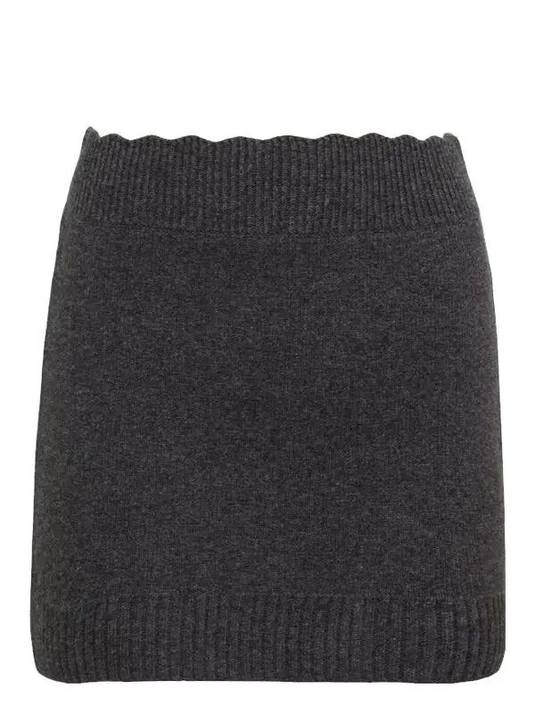 Chloé Knitted Mini Skirt - Confident Grey