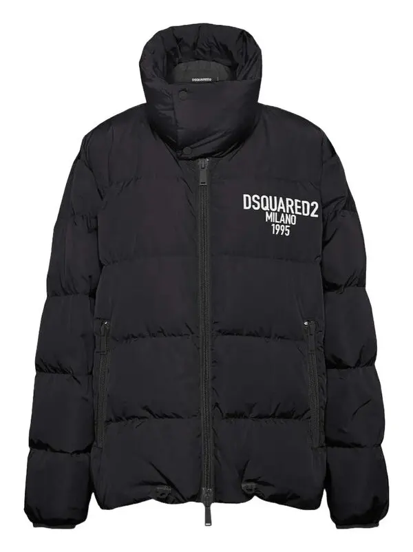 Dsquared2 Padded Logo Down Jacket - Black