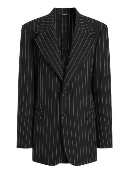 Dolce & Gabbana Pinstriped Oversized Blazer - Multi-color