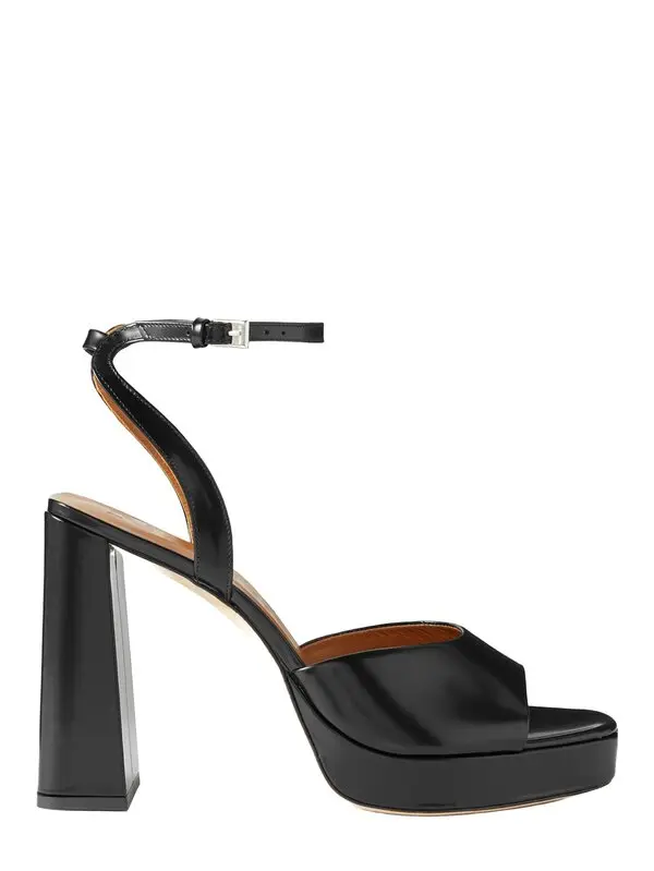 Staud Solange Platform High-heeled Sandals - Black