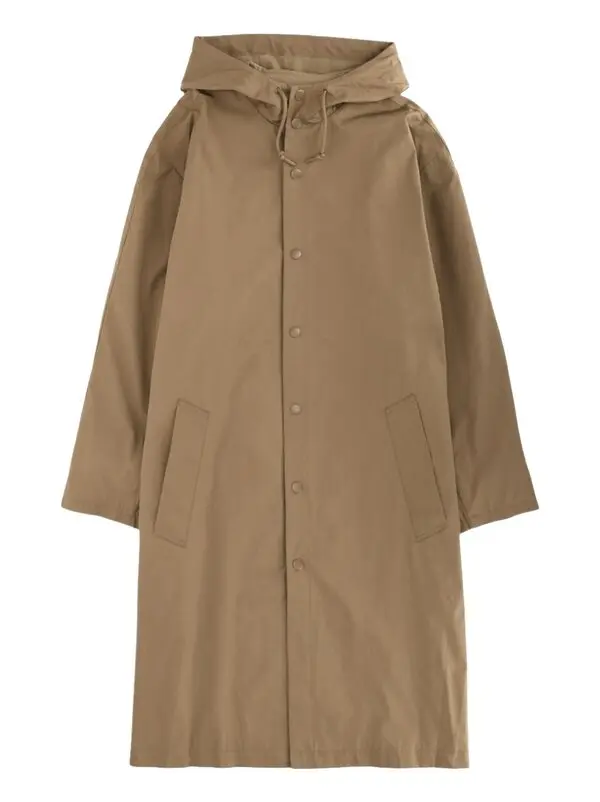 A.p.c. Long Hooded Coat - Brown