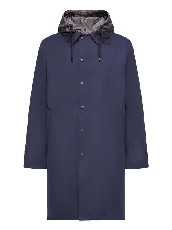 Moncler Kervoyal Hooded Long Down Parka - Midnight Blue