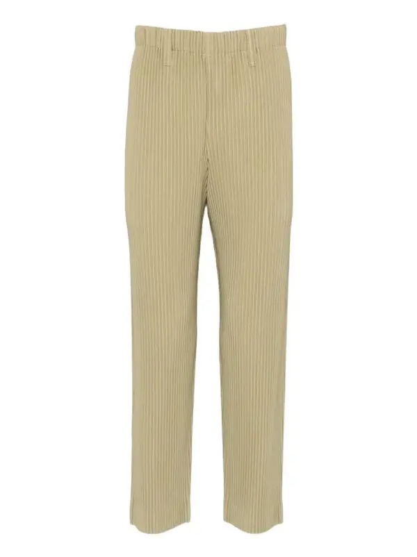 Issey Miyake Homme Plissé Pleated Tailored Pants - Green