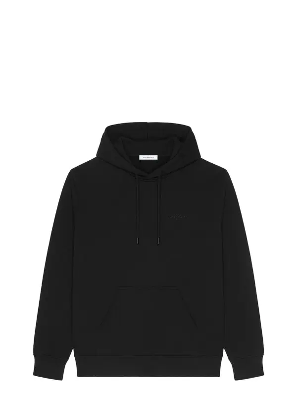 Givenchy Couture Seam Regular Fit Drawstring Hoodie - Black