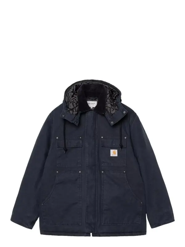 Carhartt Work In Progress Ambel Coat - Deep Night / Deep Night, Stone Washed