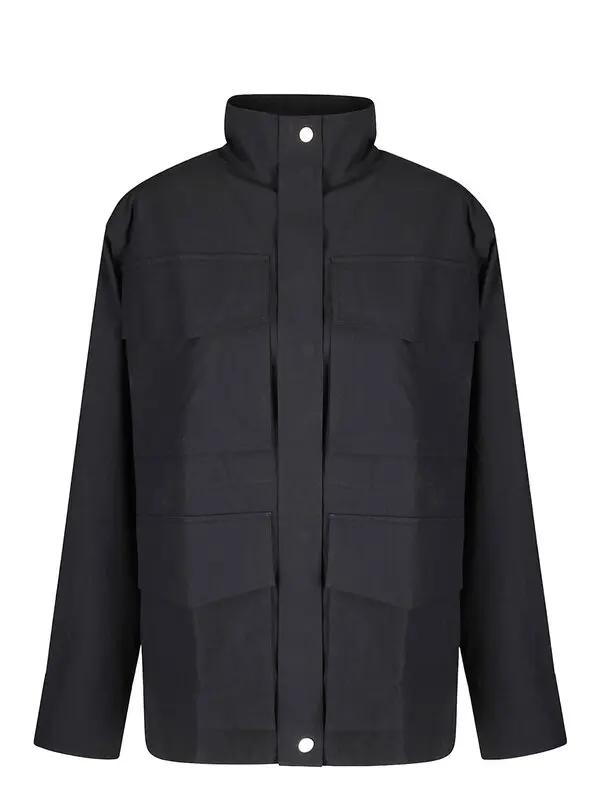 Studio Nicholson Multi-pocket Stand Collar Jacket - Black