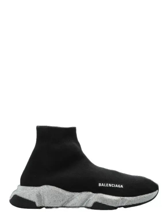 Balenciaga Speed Embellished Sneakers - Black