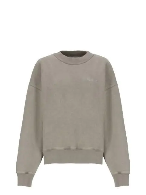 Attico Long Sleeve Crewneck Sweatshirt - Gray