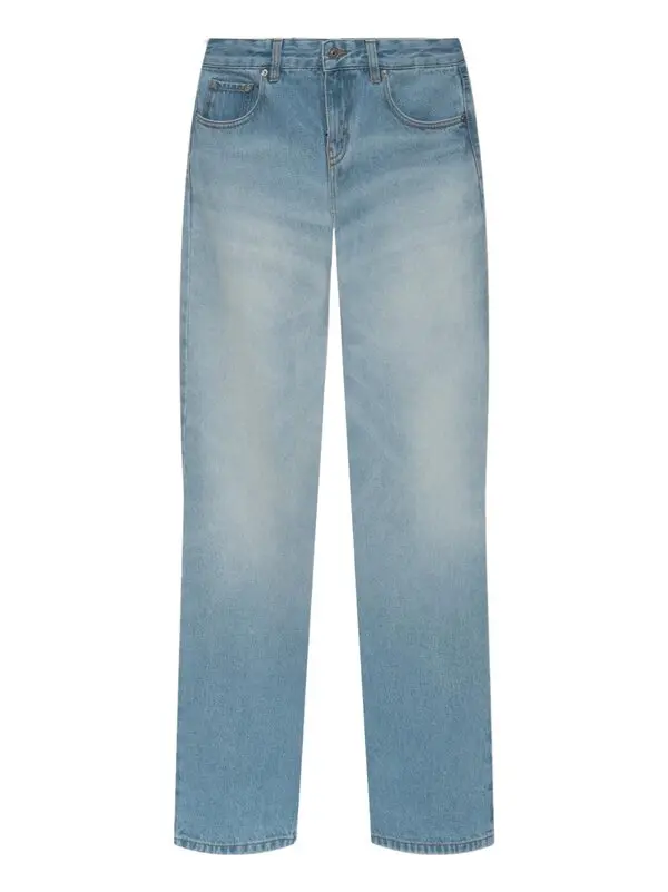 Victoria Beckham Five-pocket Straight-leg Jeans - Light Blue