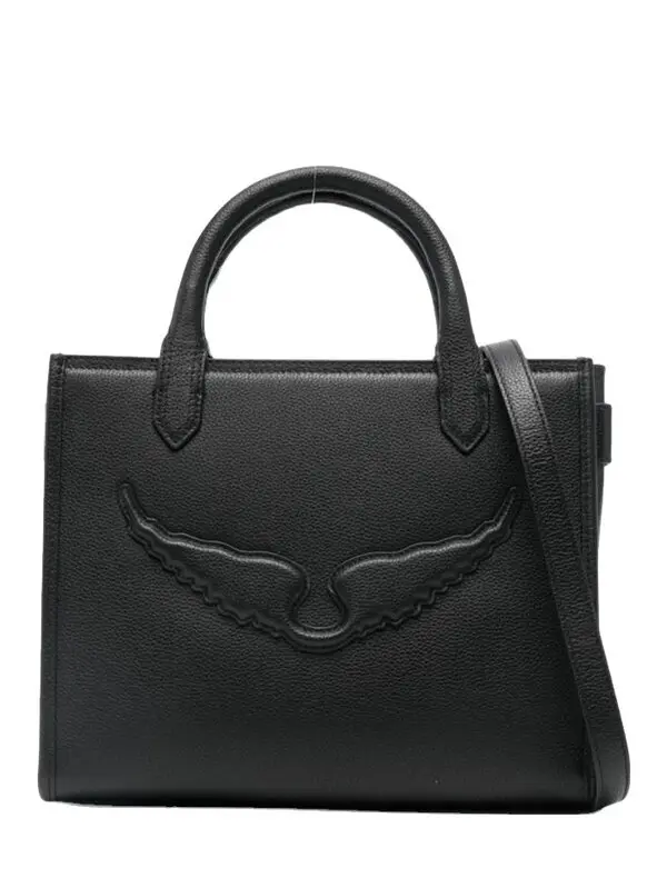 Zadig&Voltaire Xs Angel Wings-appliqué Tote Bag - Black