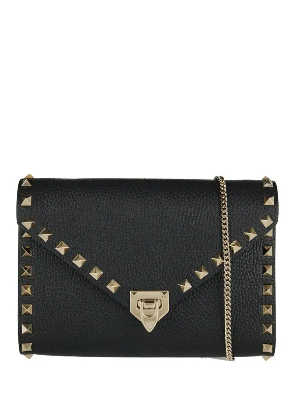 Valentino Garavani Rockstud Chain Mini Crossbody Bag - Black