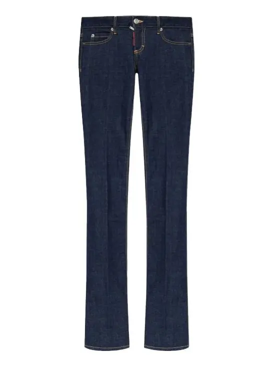 Dsquared2 Slim-fit Straight-leg Jeans - Navy Blue