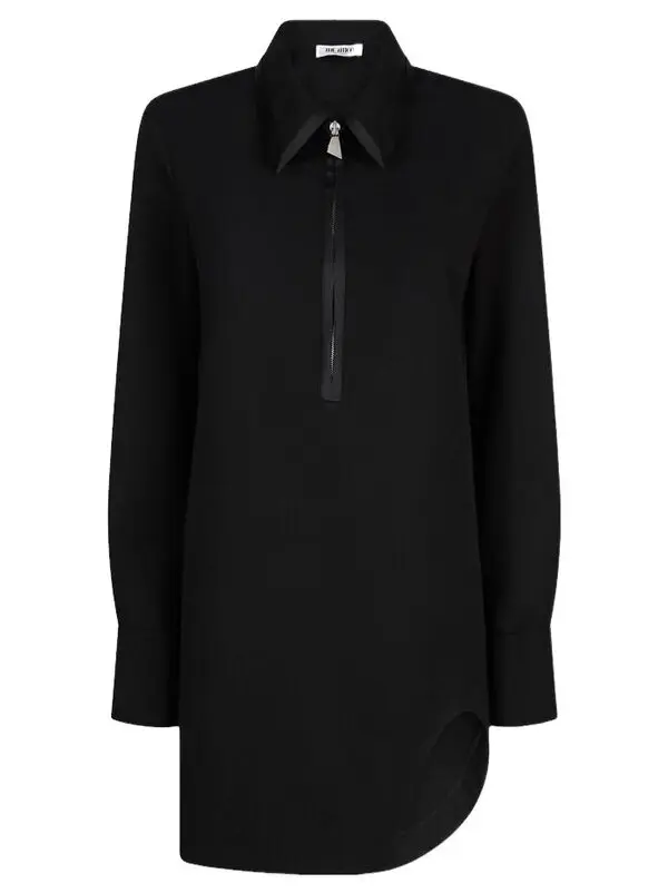 Attico Long Sleeve Mini Dress - Black