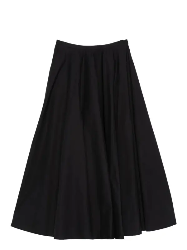 FORTE_FORTE Cotton Panelled Skirt - Black