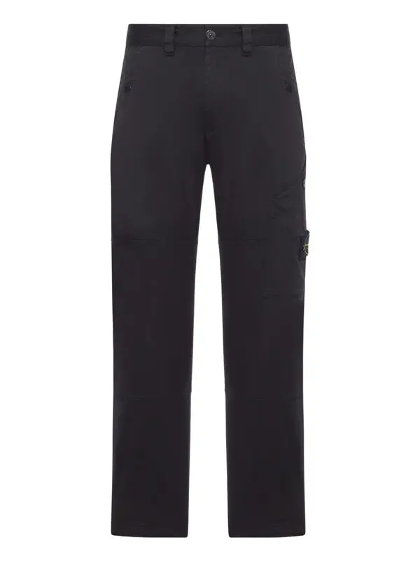 Stone Island Cargo Pocket Straight-leg Trousers - Charcoal