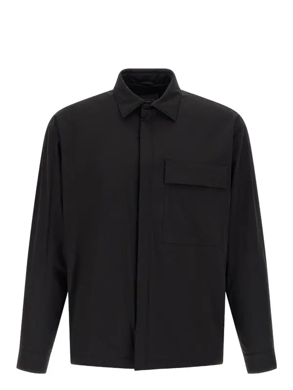 Herno Windproof Overshirt Jacket - Black