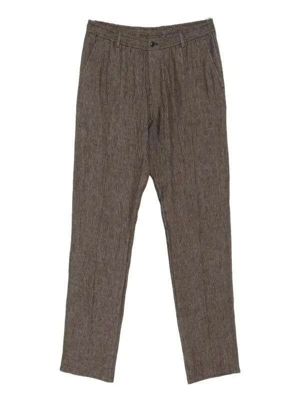 Emporio Armani Buttoned Trousers - Brown