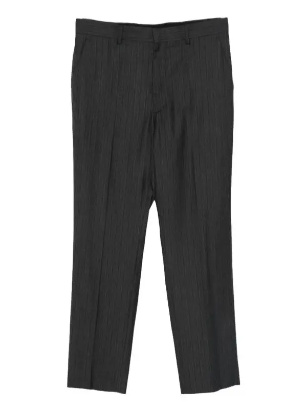 MAISON MARGIELA Pinstriped Tailored Trousers - Dark Grey