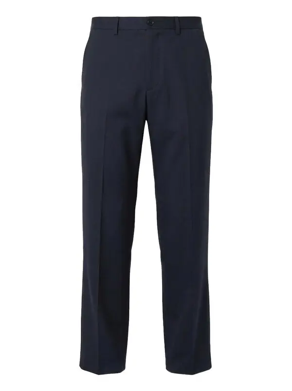 Gucci Cotton Twill Pants With Embroidery - Dark Blue